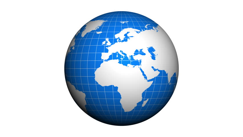 Rotating Earth Globe. Loopable On Stock Footage Video (100% Royalty ...