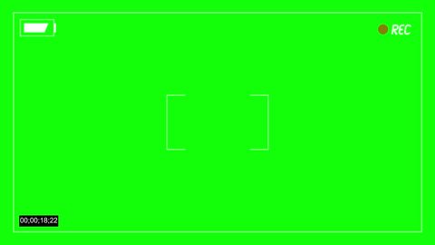 Camera Rec Viewfinder Green Screen Video Stock Footage Video (100% ...