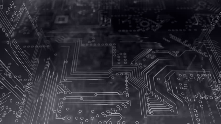 electric impulse scheme circuit techno intro Stock Footage Video (100% ...