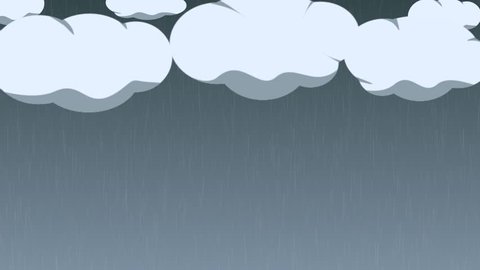 Cartoon Vector Gray Rainy Clouds Isolated Stock Vector (Royalty Free ...