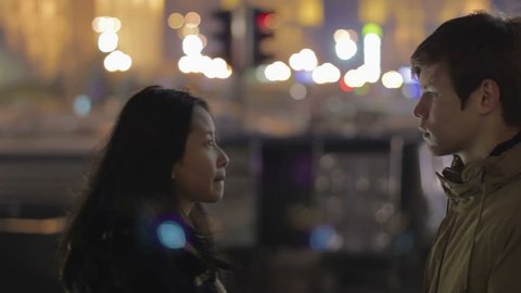 Serious Conversation Between Two Lovers Relationship Stock Footage ...