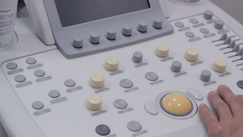 Keyboard Ultrasound Device Close Up, Stock Footage Video (100% Royalty ...