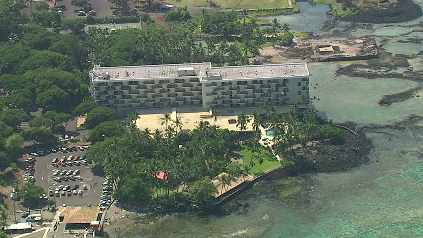 Aerial of Keauhou Beach Resort, Stock Footage Video (100% Royalty-free ...