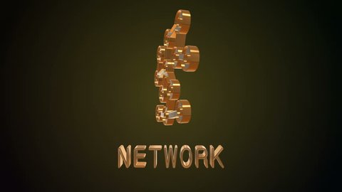 Network Concept Seamless Looping 3d Animation Stock Footage Video (100% ...