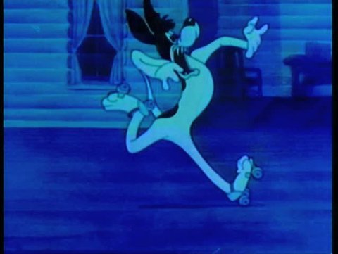 Dog Trying Roller Skate Stock Footage Video (100% Royalty-free) 1828871 ...