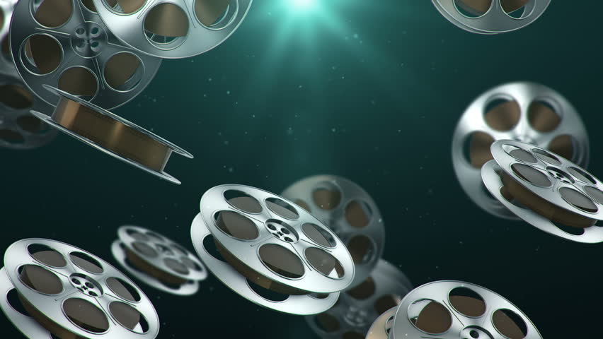 Animation of Film Reel in Stock Footage Video (100% Royalty-free ...