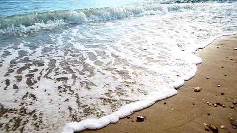 water washing on shore - ocean: Stockvideos & Filmmaterial (100 % ...