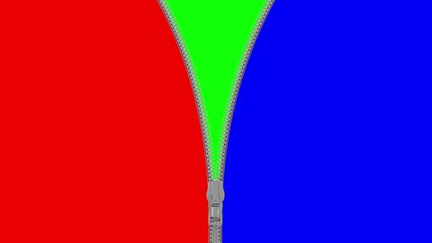 Close Open Zipper Animation Video Transition Stock Footage Video (100% ...