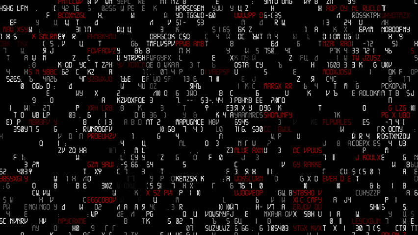 Encrypted Scrambled Cryptogram Page Program Stock Footage Video (100% ...