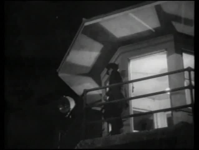 prison guard watch tower sounding alarm Stock Footage Video (100% ...