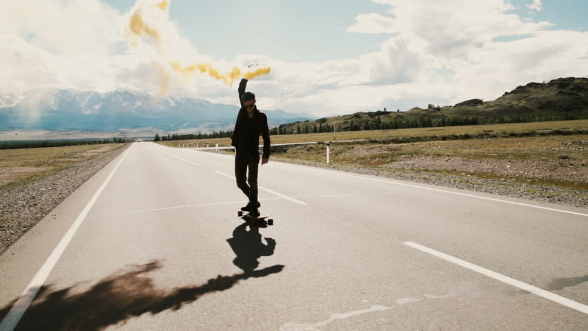 cool skater doing stunt on his Stock Footage Video (100% Royalty-free ...