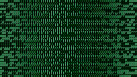 Green Binary Digits Screensaver 25fps Full Stock Footage Video (100% ...