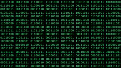 Digital Binary Computer Code Green Glowing Stock Footage Video (100% ...
