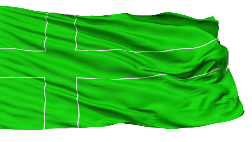 ladonia contours micronation flag isolated realistic Stock Footage ...