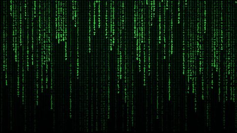 Random Labyrinth Characters Falling Down Code Stock Footage Video (100% ...