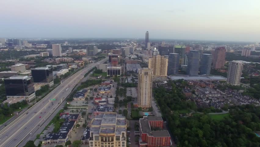 Aerial View of Galleria Area Stock Footage Video (100% Royalty-free ...