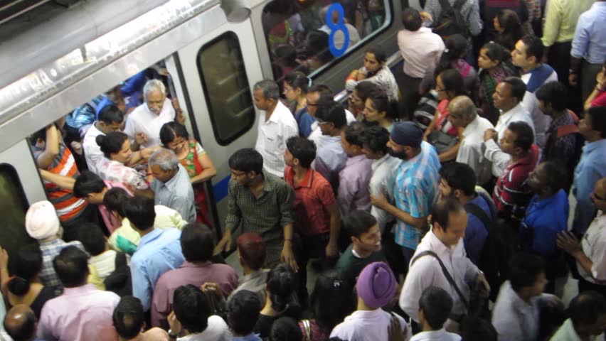 Crowds of People Getting Out Stock Footage Video (100% Royalty-free ...