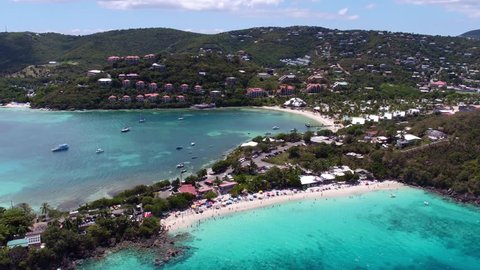 Aerial Video Coki Point Coki Beach Arkivvideomateriale (100 % ...