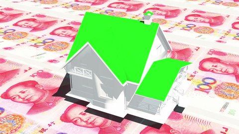 4k Rotate House On 100 Rmb Stock Footage Video (100% Royalty-free ...