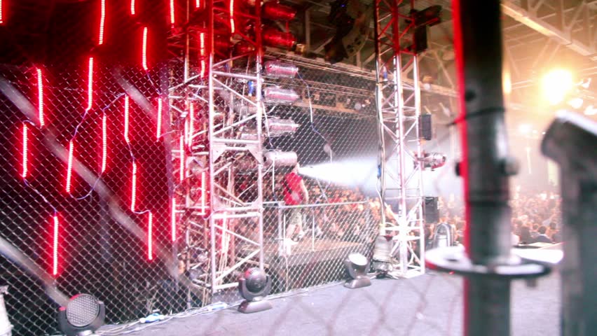 crowd large hall on fighting event Stock Footage Video (100% Royalty ...