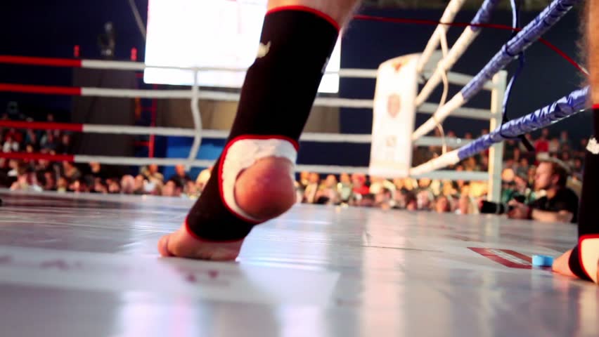 Fighter Jumps On Boxing Ring, Stock Footage Video (100% Royalty-free ...