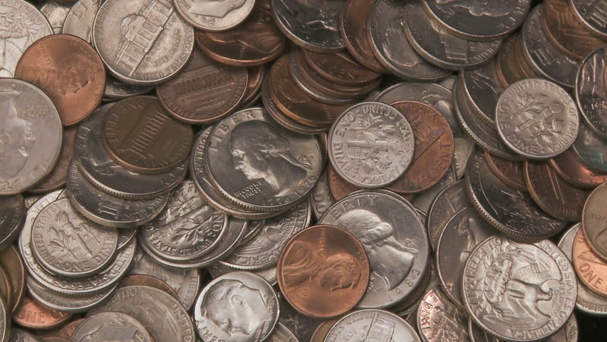 counter clockwise rotation american coins Stock Footage Video (100% ...