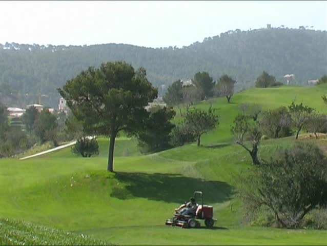golf course mowing Stock Footage Video (100% Royalty-free) 186163 ...