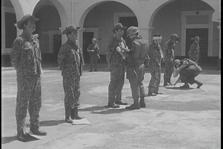 enemy soldiers lined searched by united Stock Footage Video (100% ...