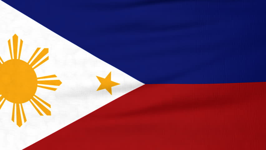 national flag philippines flying waving on Stock Footage Video (100% ...