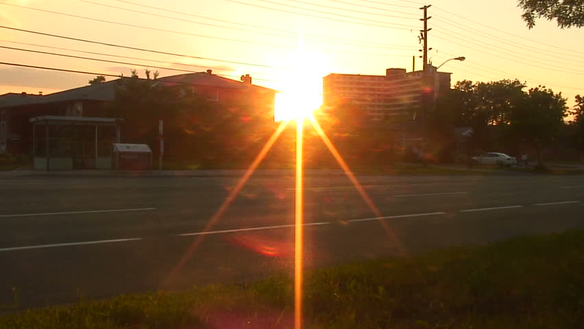 street view sunset Stock Footage Video (100% Royalty-free) 186544 ...
