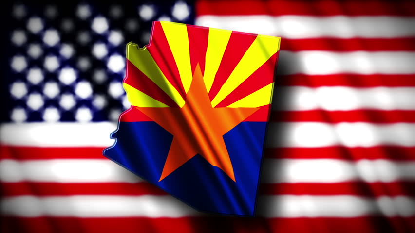 Flag Arizona Shape Arizona State Usa: Stockvideos & Filmmaterial (100 % ...
