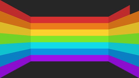 Abstract Moving Rainbow Stripes Transition Background Stock Footage ...