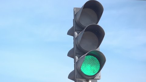 Traffic Light Loop Isolated Stock Footage Video (100% Royalty-free ...