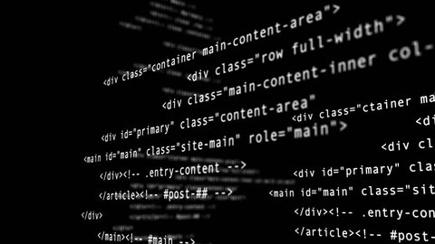 Hacker Code Running Down Computer Screen Stock Footage Video (100% ...