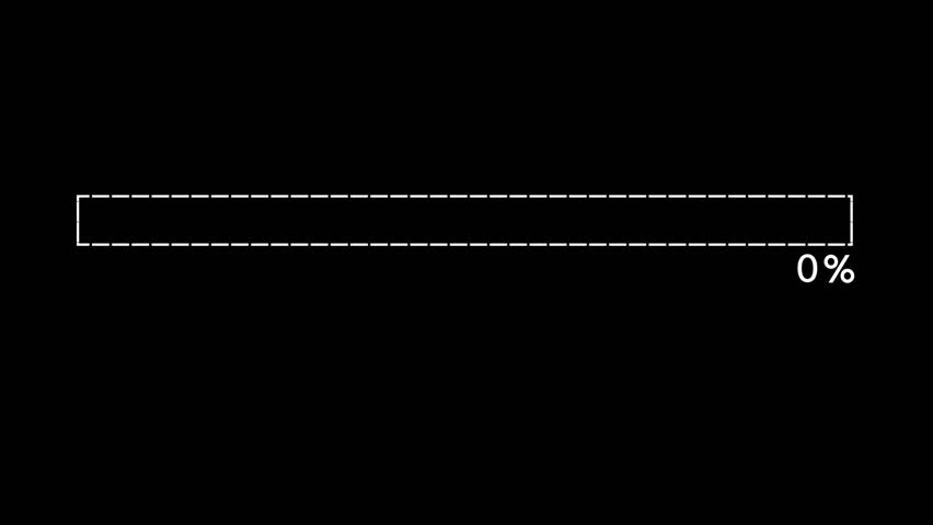Loading Bar Animation On Black Screen Stock Footage Video 100 Royalty