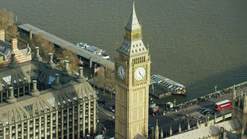 Aerial View of Big Ben Stock Footage Video (100% Royalty-free) 18717059 ...