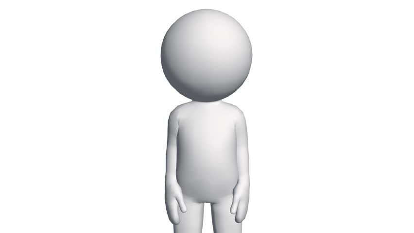 3d Cartoon Character Disagree Reject,comics Arkivvideomateriale (100 % ...