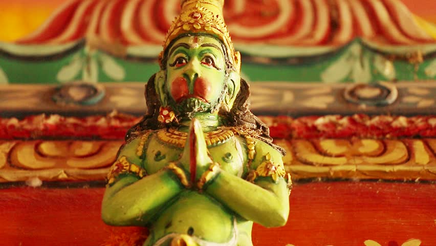 A Statue of Lord Hanuman Stock Footage Video (100% Royalty-free ...