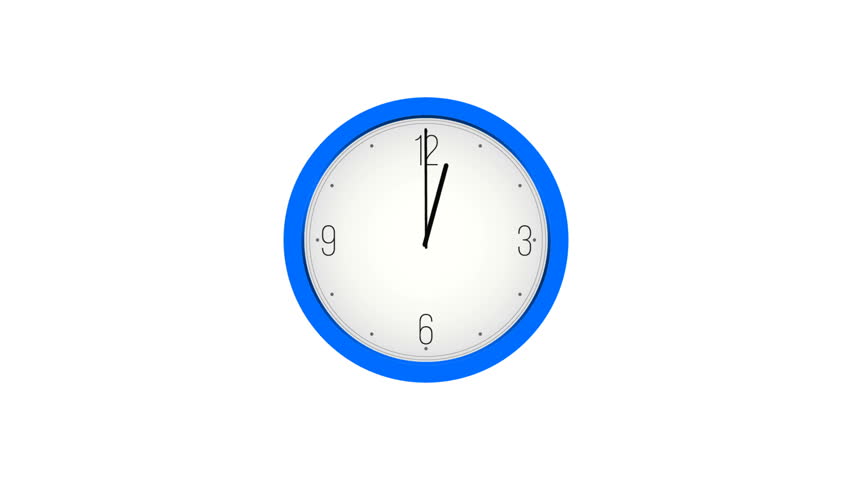 Animated Clock Counting Down. Seamlessly Stock Footage Video (100% ...