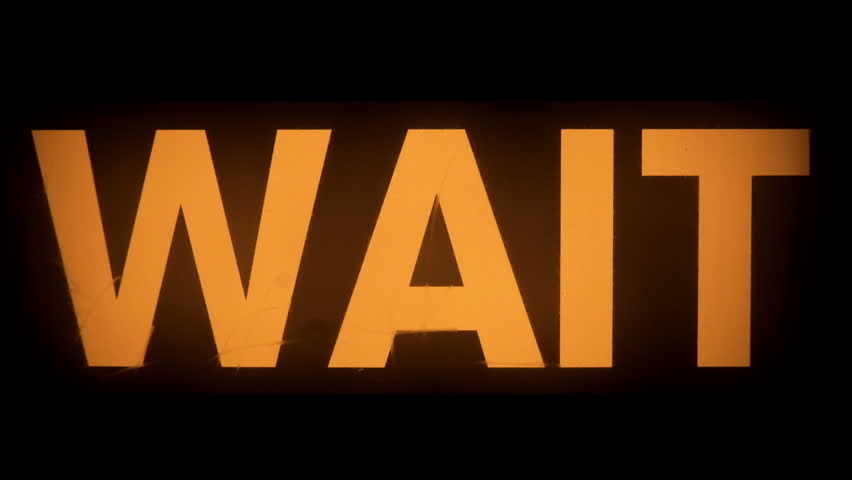 flashing orange wait sign on uk Stock Footage Video (100% Royalty-free ...