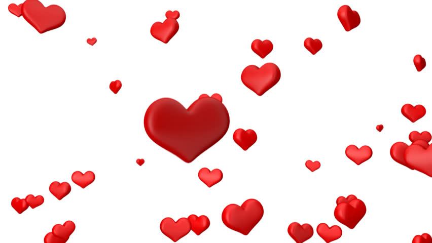 many small red hearts flying on Stock Footage Video (100% Royalty-free ...