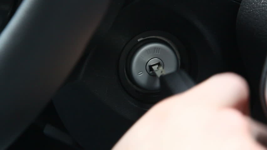 man's hands turning ignition key car Stock Footage Video (100% Royalty ...