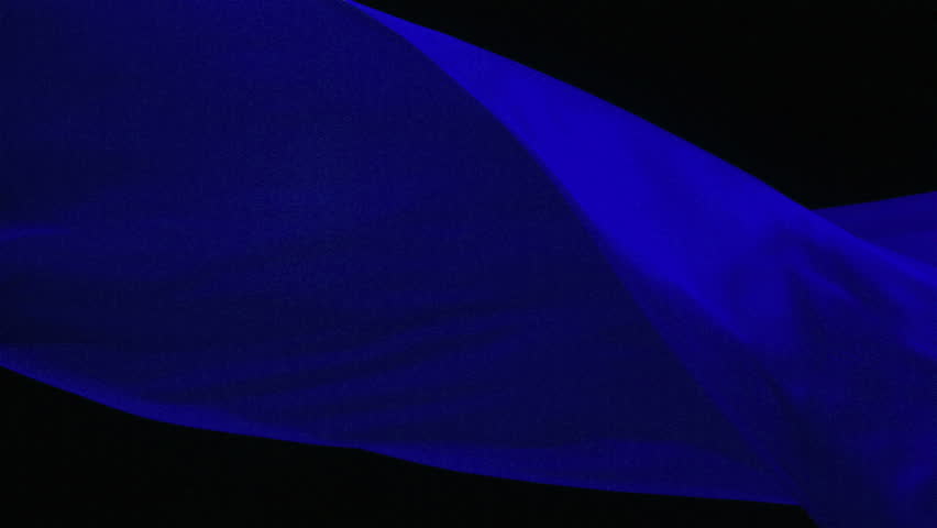 Flowing Blue Velvet Curtain Stock Footage Video (100% Royalty-free ...