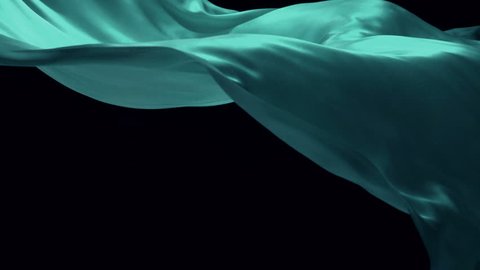 Flowing Blue Velvet Cloth Stock Footage Video (100% Royalty-free ...