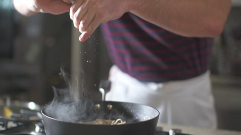 Himalayan Salt Frying Pan Stock Footage Video (100% Royalty-free ...