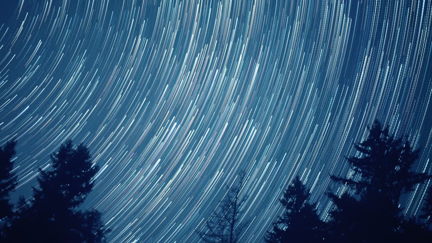 Star Trails Spinning in the sky image - Free stock photo - Public ...