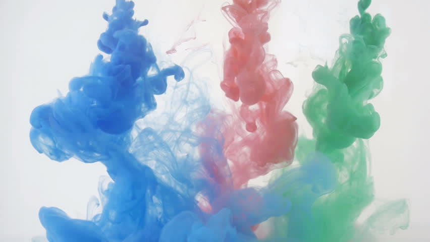 Blue Ink Water Explosion Above Slow Stock Footage Video (100% Royalty ...