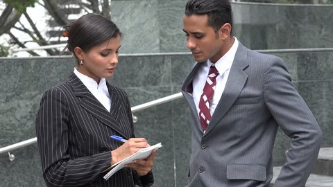 Secretary Taking Notes Boss Stock Footage Video (100% Royalty-free ...