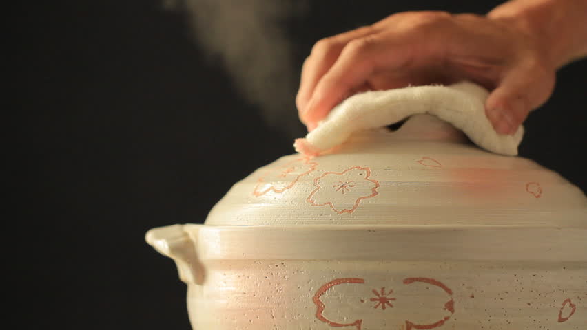 close shot japanese cooking pot Stock Footage Video (100% Royalty-free ...