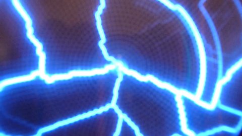 High Definition Animation Looping Lightning Storm Stock Footage Video ...